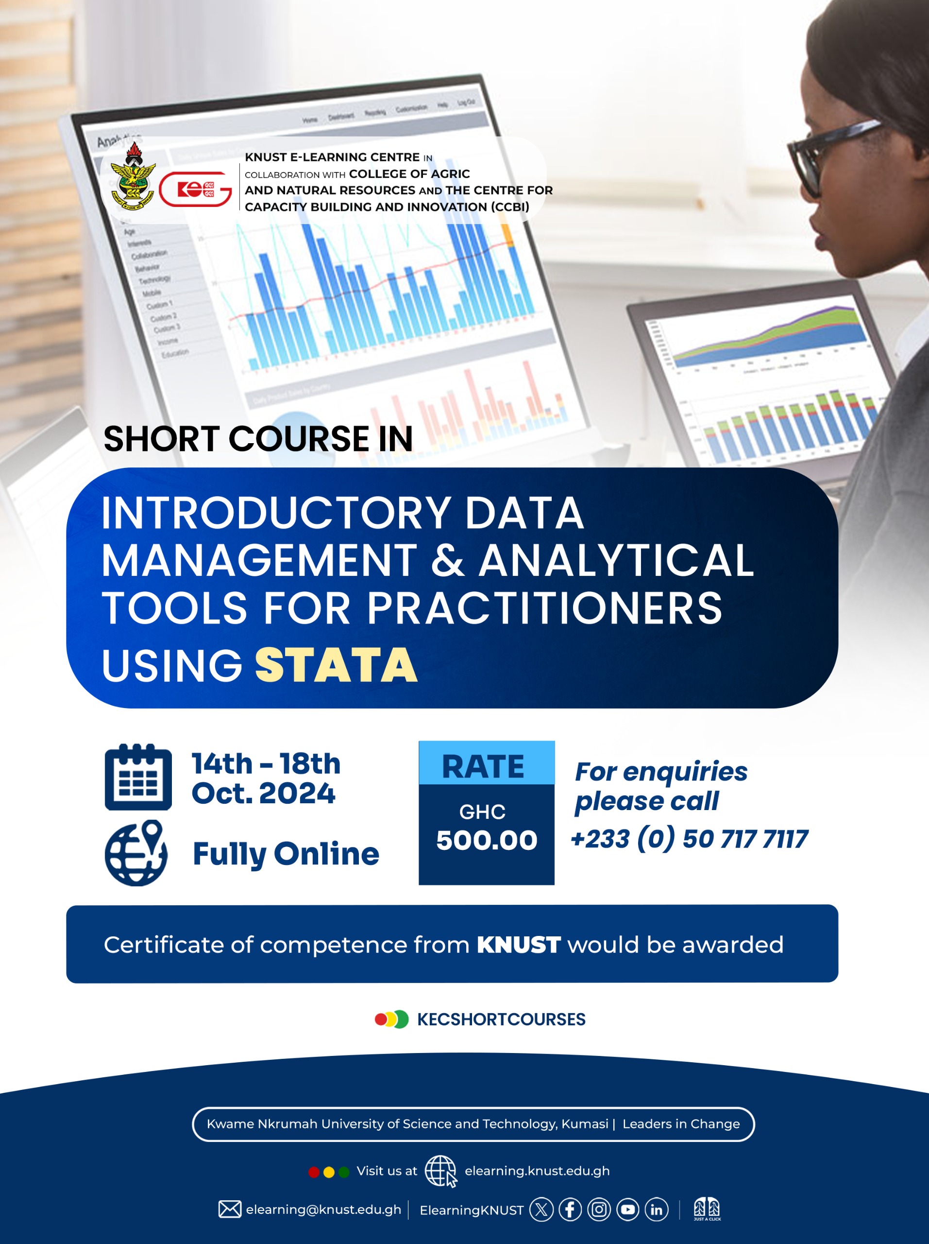 Introductory Data Management and Analytical Tools for Practitioners | Elearning, KNUST